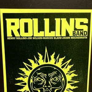 Henry Rollins Band Poster - Play Loud - Vintage 2000 Get Some Go Again ...