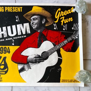 Hal Ketchum Poster Vintage November 18, 1994 Cains Ballroom Tulsa OK ...