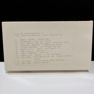 Elektra Records Video Compilation VHS Tape - Vintage 1990, the Cure ...