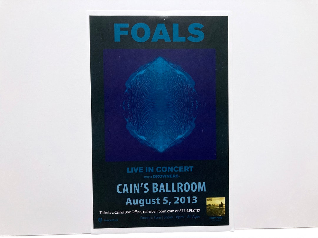 The Foals Poster Holy Fire Tour / Original Band Poster Cains Ballroom ...