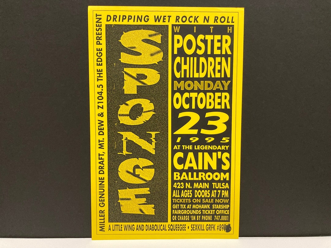 Sponge Poster - Rotting Pinata Tour October 23, 1995 / Plowed / With ...