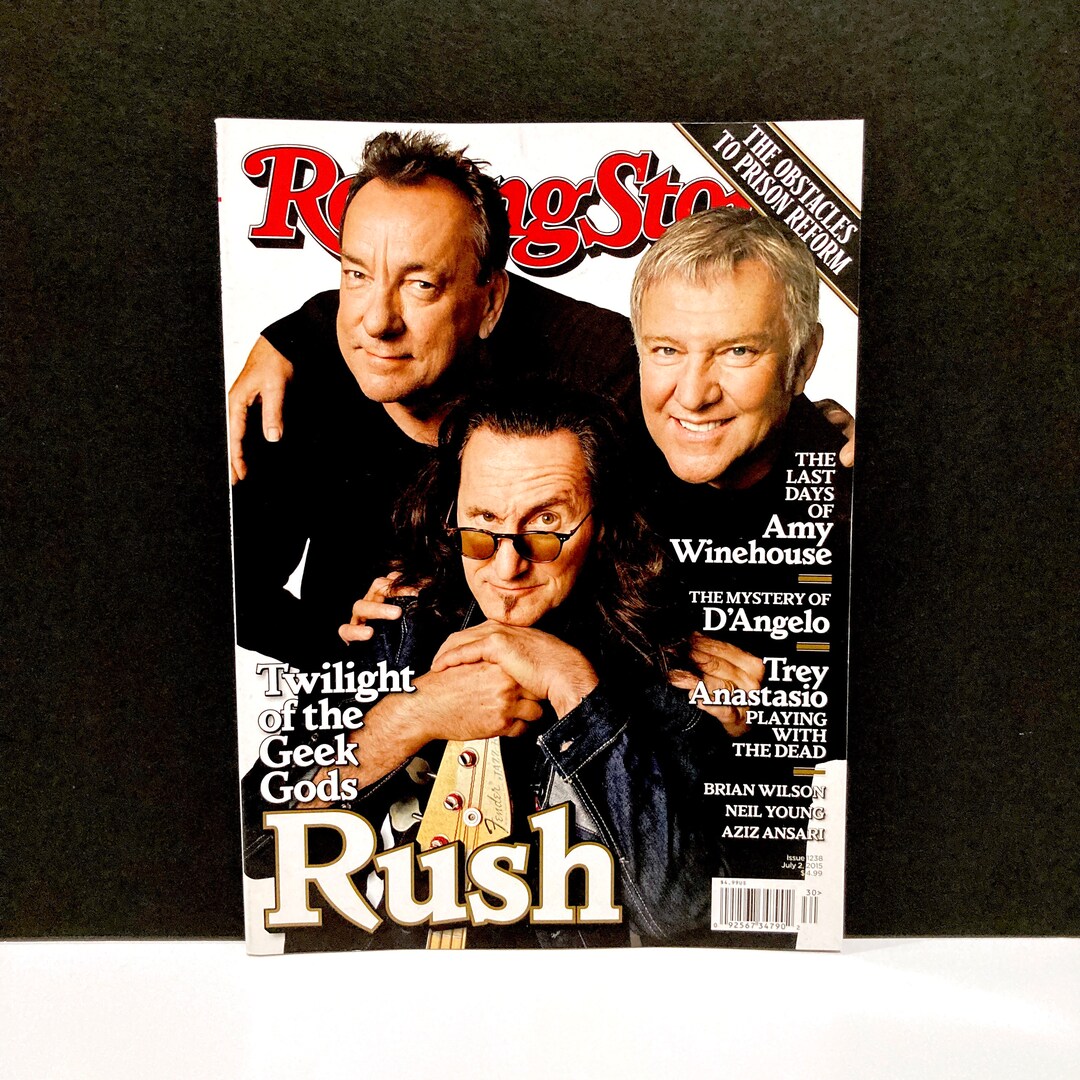 Rush Rolling Stone Magazine Issue 1238, July 2 Geddy Lee, Neil Peart ...