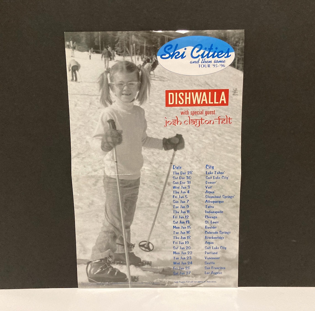 Dishwalla Original Poster 1995 - Pet Your Friends / Ski Cities and Then ...