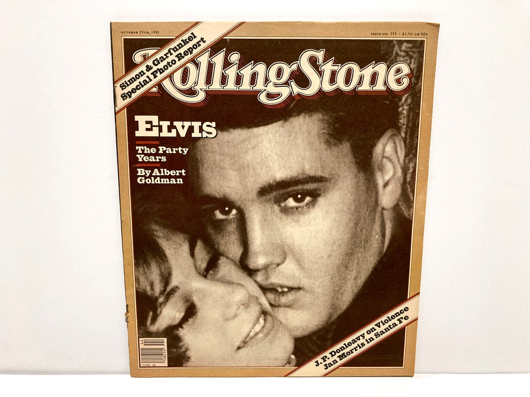Elvis Presley Rolling Stone Magazine - October 29, 1981 - Issue 355 ...
