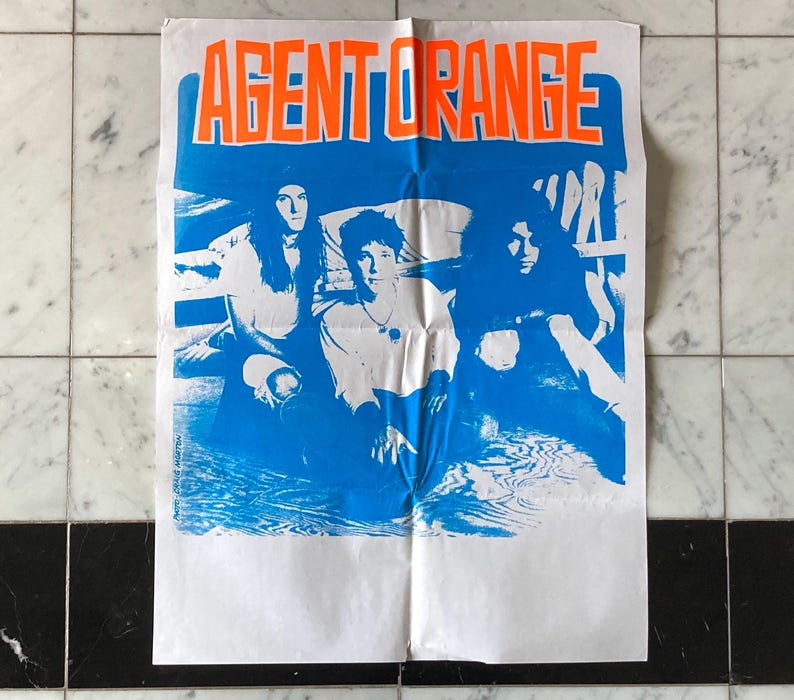 Agent Orange Poster 1992 - Electric Storm / Original Band Poster ...