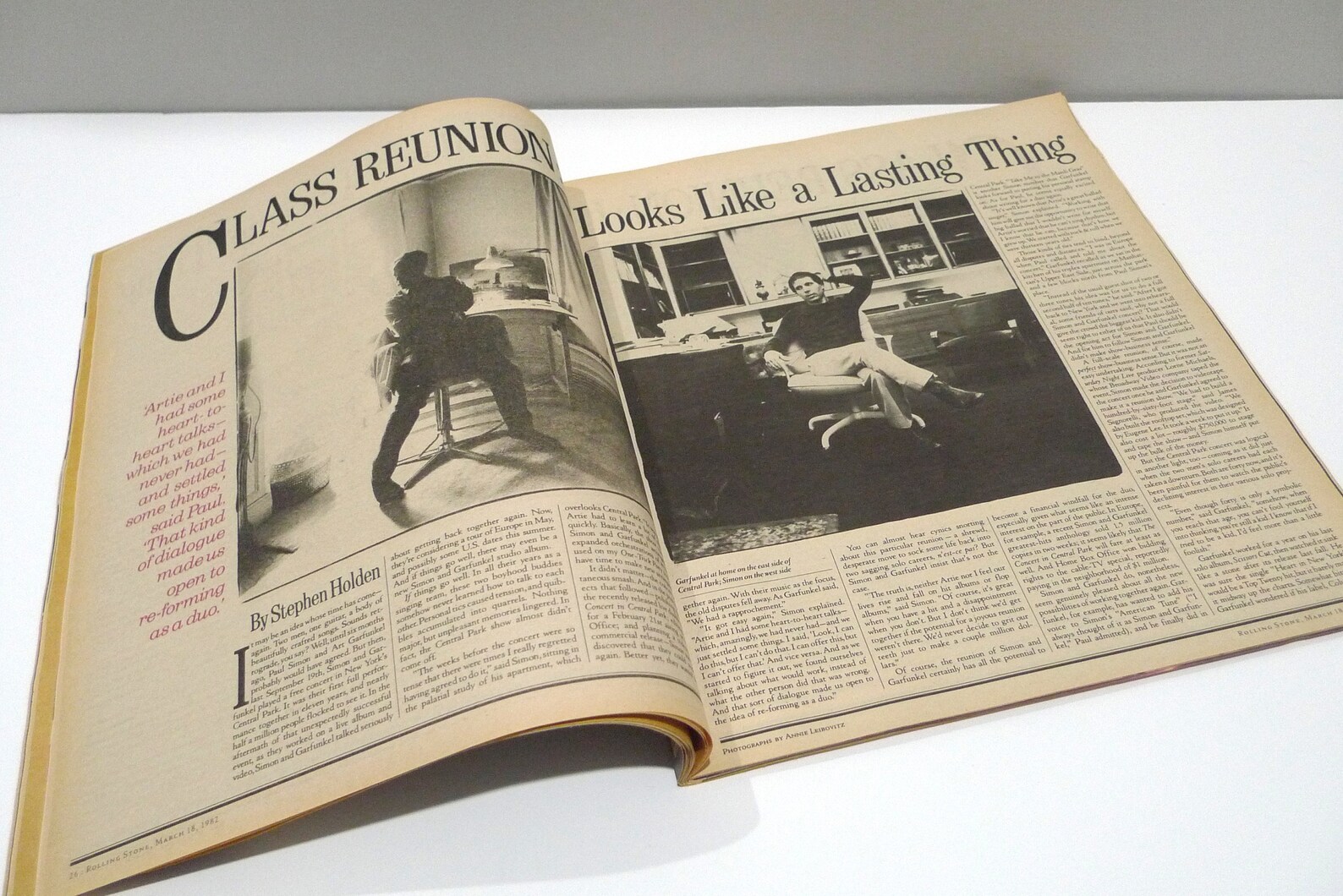 Simon and Garfunkel - Rolling Stone Magazine - March 18, 1982 - Issue ...