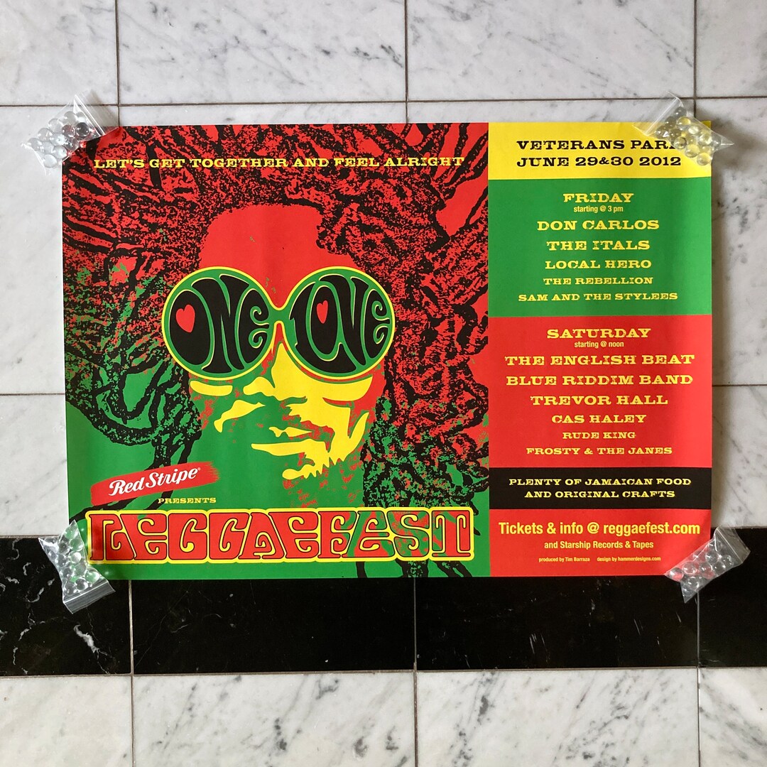 Reggae Fest Poster - Live Concert Tour English Beat, Don Carlos, the ...