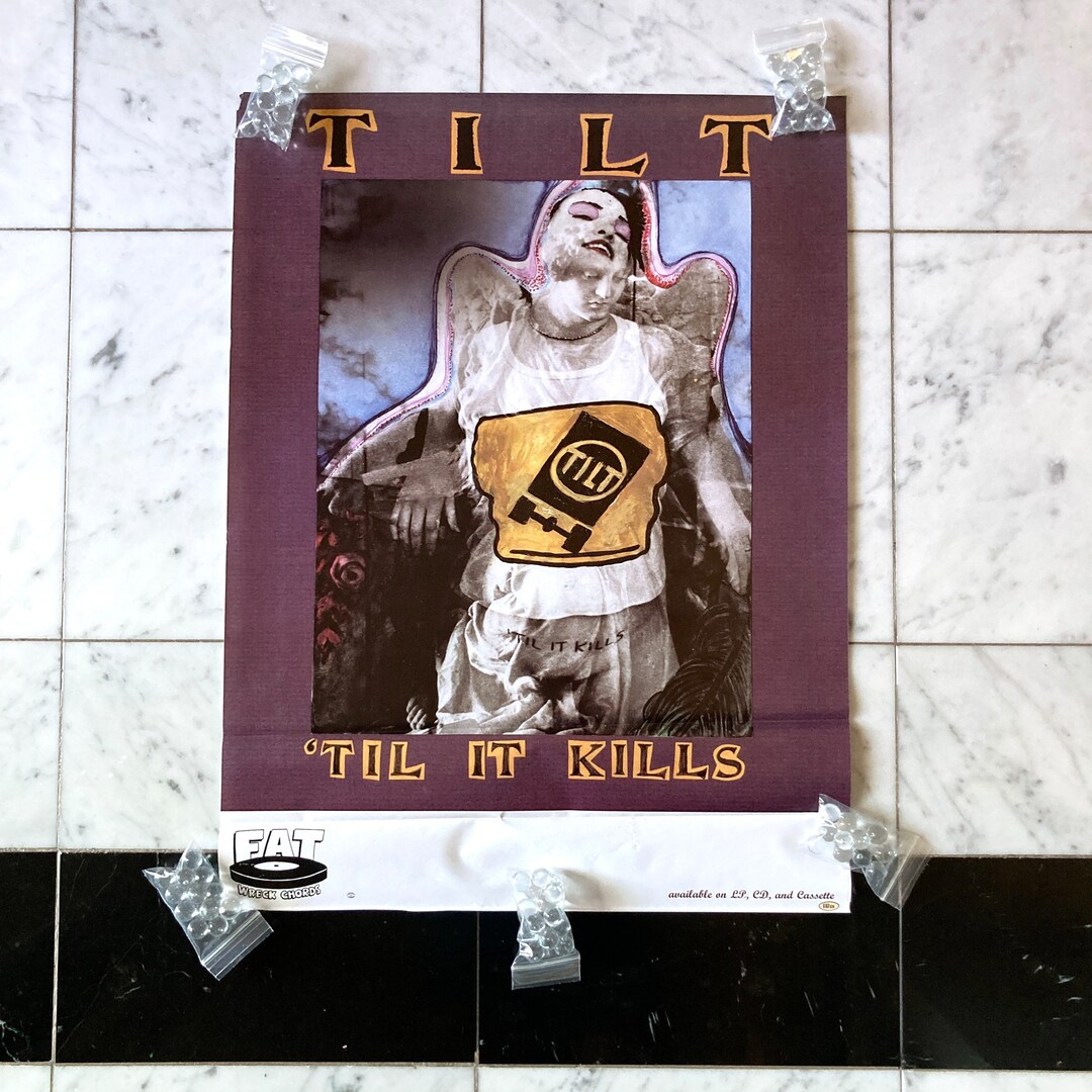 Tilt Poster 'til It Kills Vintage 1995 East Bay Hardcore Punk Rock ...