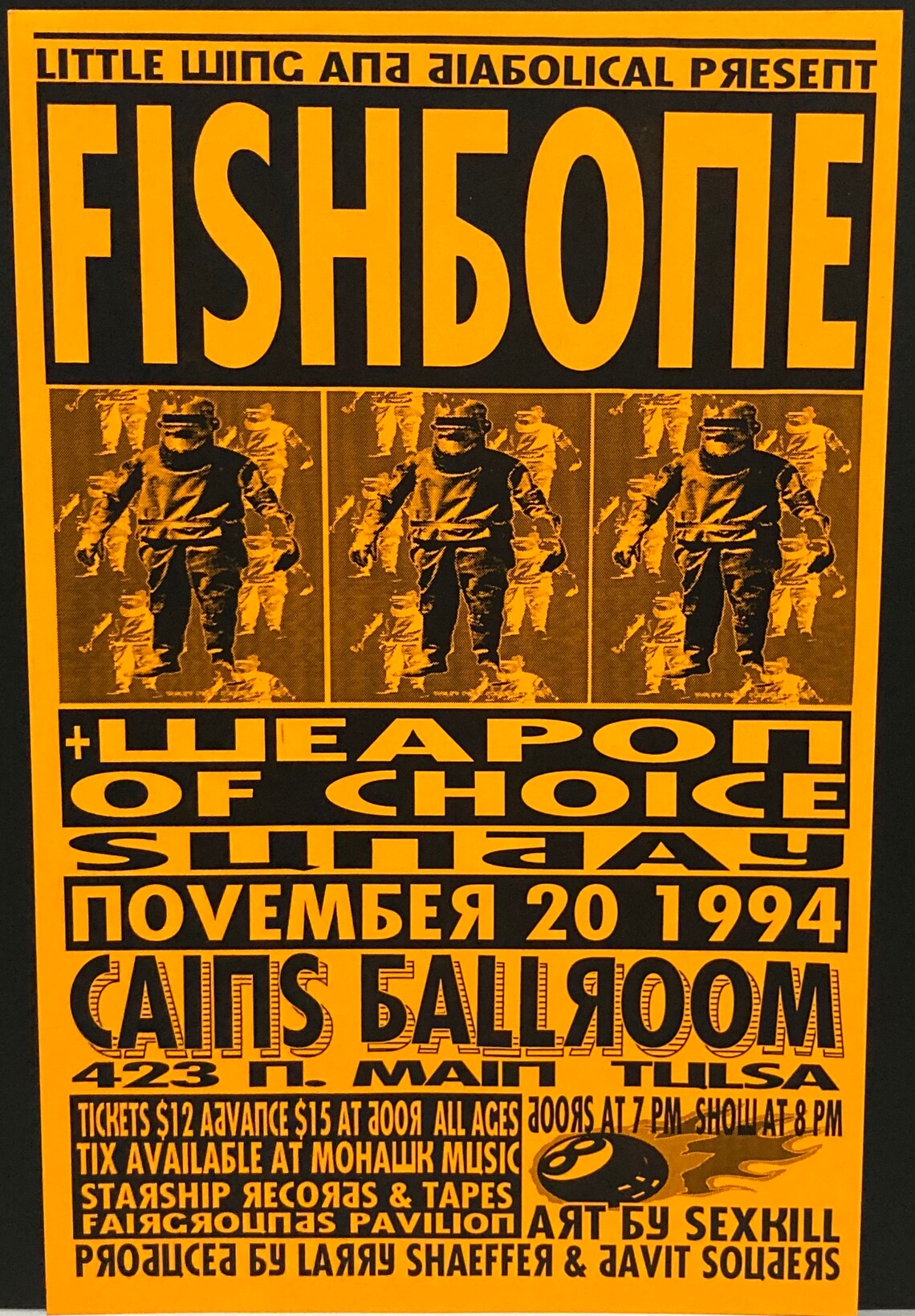 Fishbone Poster Live Concert Give a Monkey a Brain Tour - Etsy