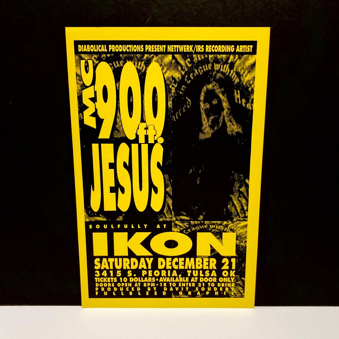 MC 900 Ft. Jesus Poster Vintage 1990's in Concert Band Tour / December ...