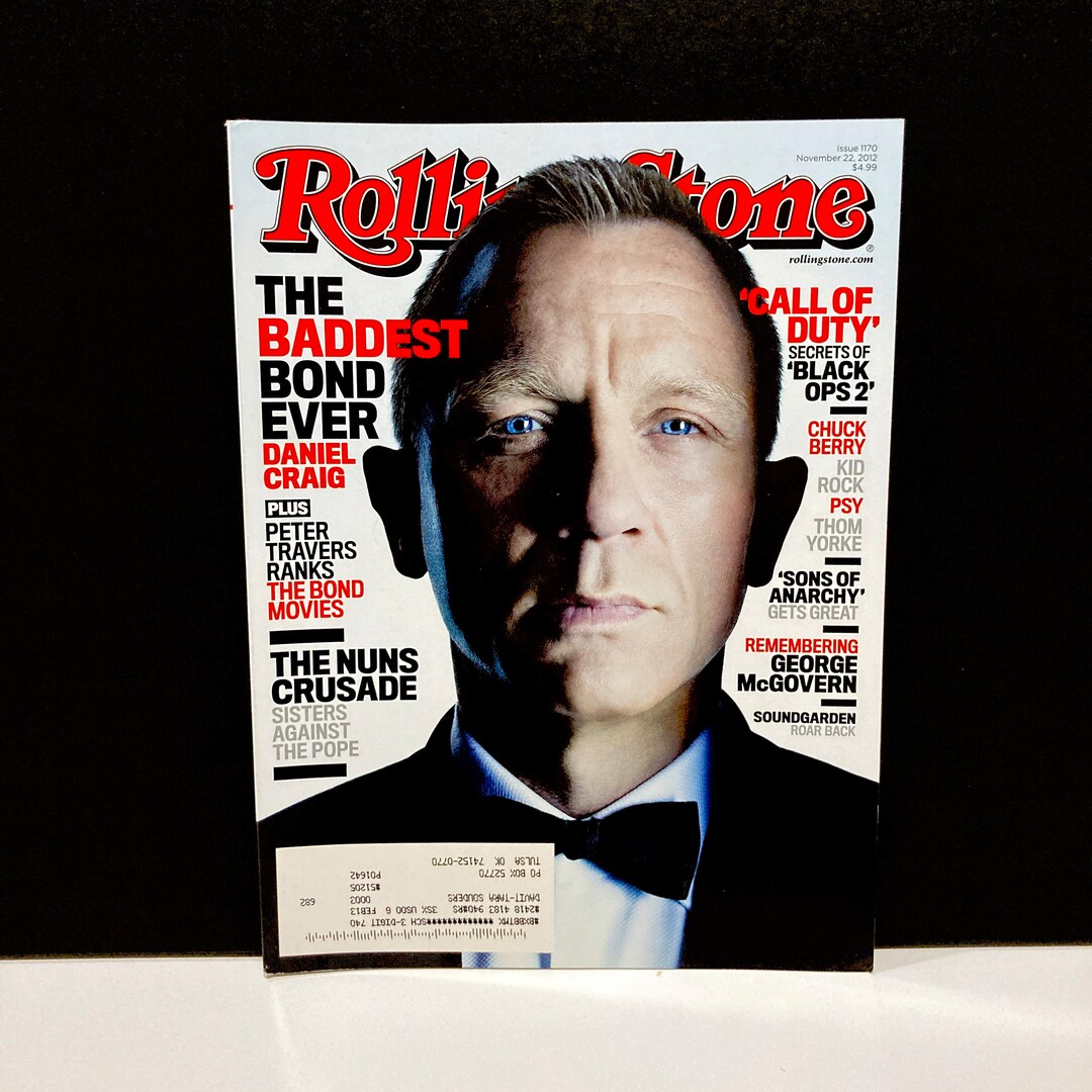Daniel Crag - James Bond Rolling Stone Magazine TV Issue 1170, November ...