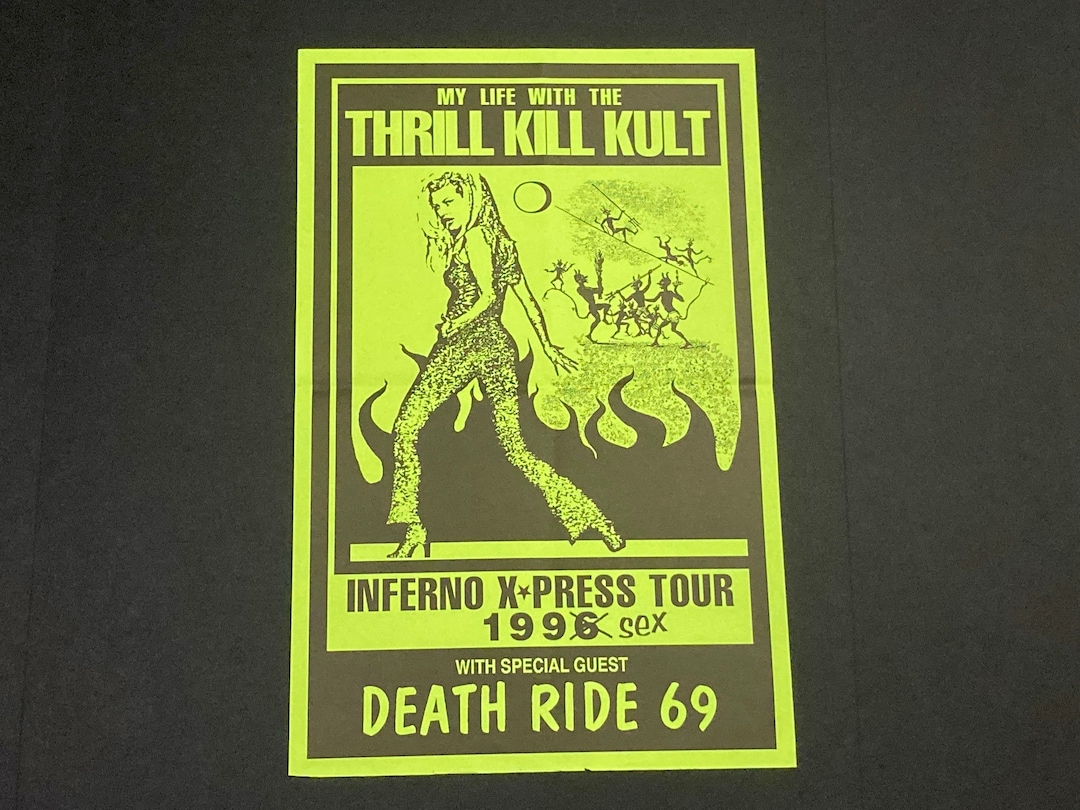 My Life With the Thrill Kill Kult Poster Vintage 1996 Live Concert Band ...