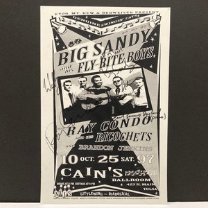 Big Sandy Ray Condo Autographed Poster Fly-rite Boys Vintage - Etsy