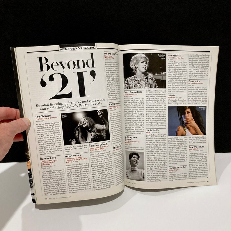 Adele Rolling Stone Magazine Issue 1167, October 11 - Karmin, Pete ...