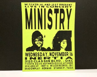 Ministry Band Poster - Etsy