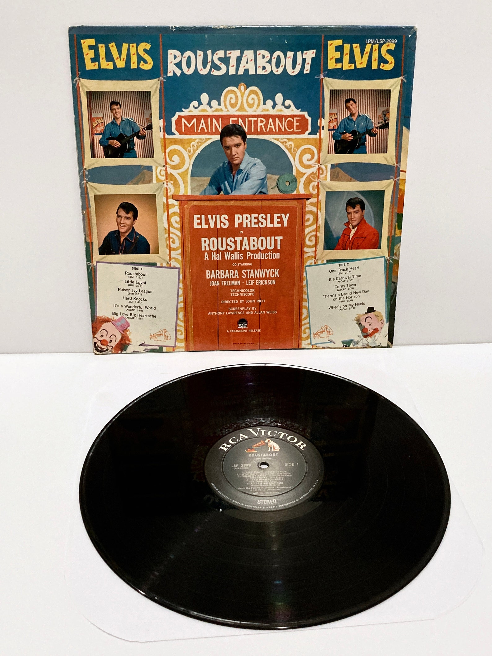 Elvis Presley Roustabout Vinyl Record Vintage 1964 Movie - Etsy