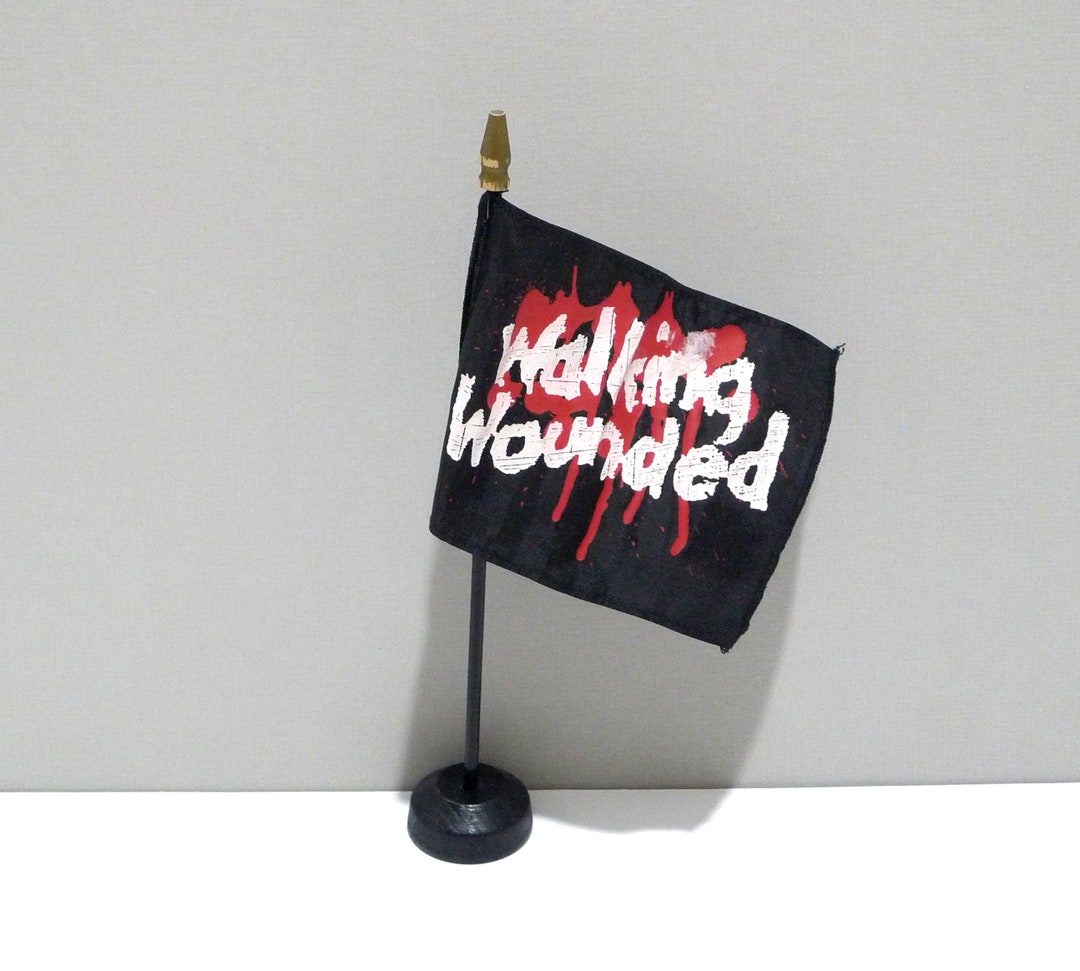 Walking Wounded (band) - Miniature Flag and Flag Pole 2000s Vintage ...
