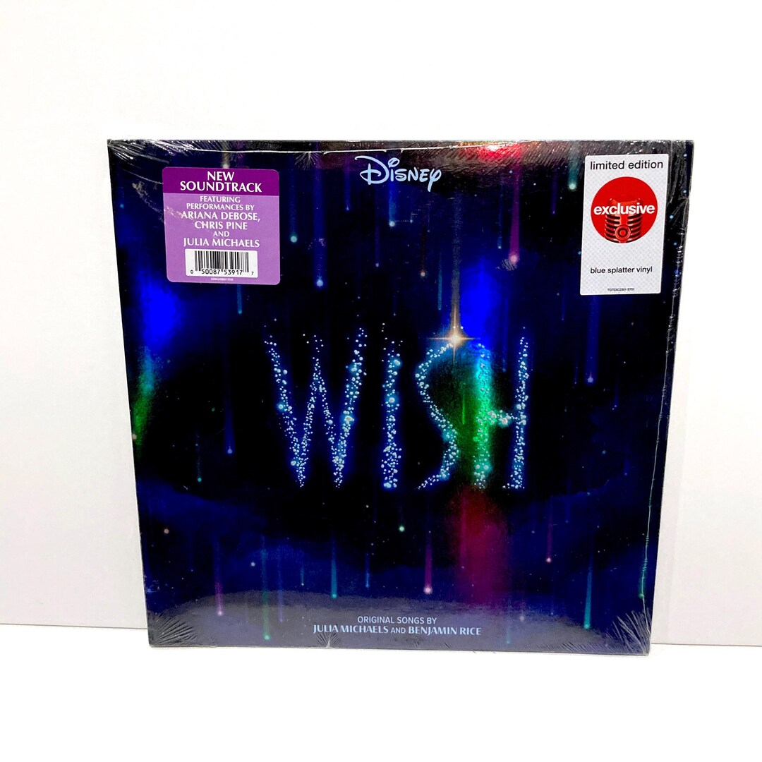Wish Soundtrack - Walt Disney Records - (sealed) Blue Splattered Vinyl ...