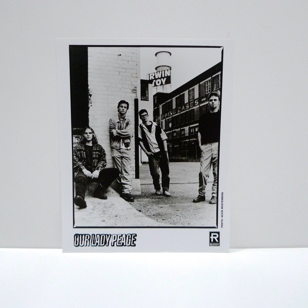 Our Lady Peace Photograph 1995 Vintage Black & White Relativity Records ...