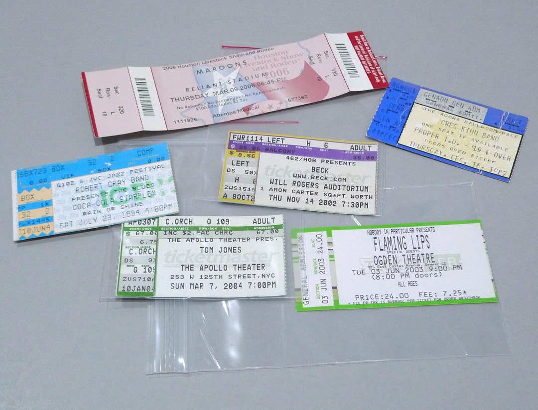 Ticket Stubs 80s 90s 00s - Henry Rollins Band / Maroon 5 / Beck 2002 ...