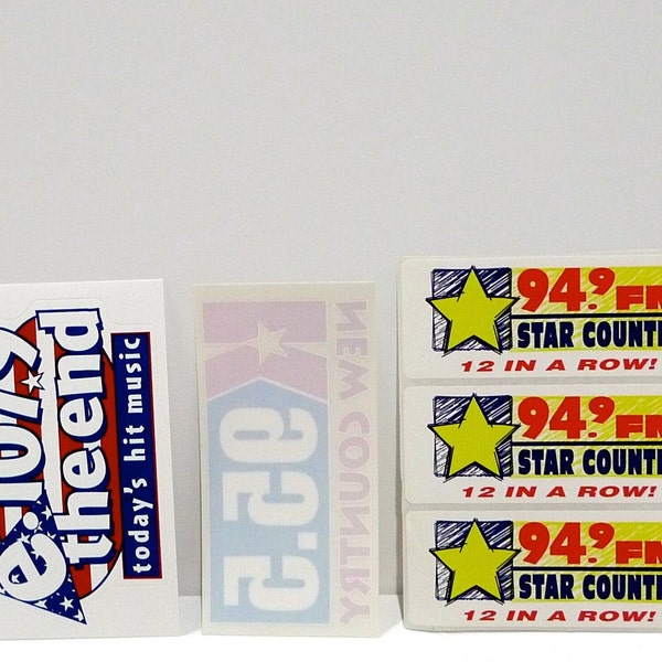 Radio Station Stickers - Etsy