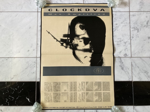 Clock DVA Original Poster Man-amplified Vintage 1992 - Etsy