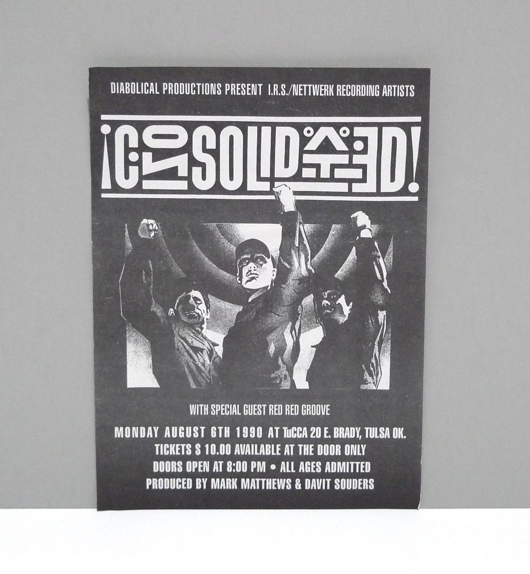 Consolidated Flyer Handbill - Myth of Rock Tour August 6, 1990 / Tulsa ...