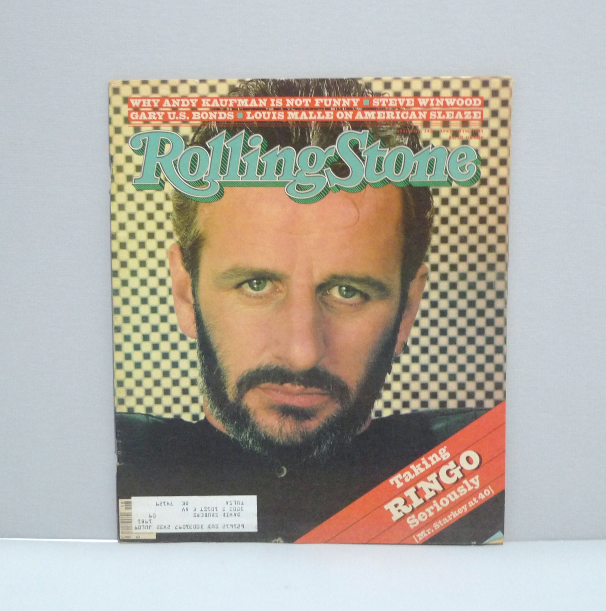 Ringo Starr - Rolling Stone Magazine #342, April 30, 1981 / Andy ...