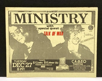 Ministry Band Poster - Etsy