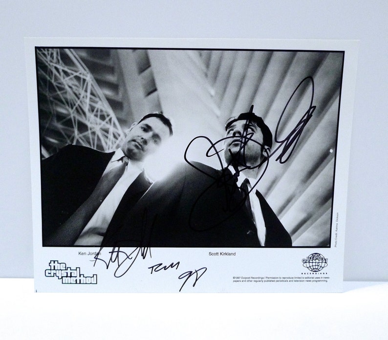 Crystal Method Signed Photograph 1997 / 1998 Vintage Original Press ...