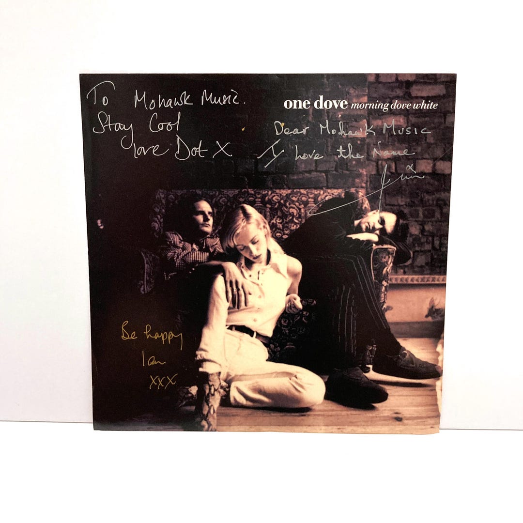 One Dove Autographed Square Poster Flat (12x12) - Morning Dove White ...