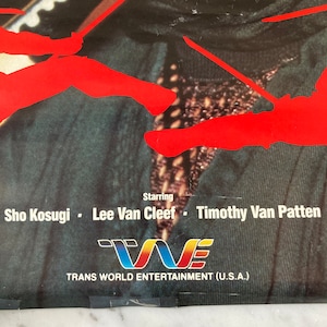 Master Ninja 5 Movie Poster Vintage 1985 Action Kung Fu Motion Picture ...