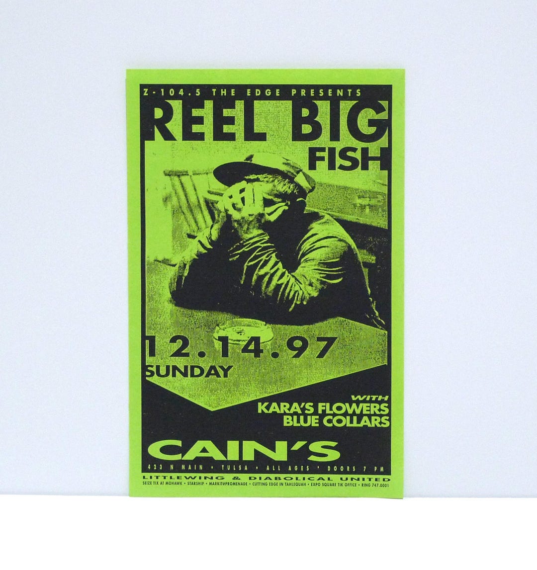 Reel Big Fish Tour Flyer / Small Mini Poster 1997 Vintage Live Concert ...