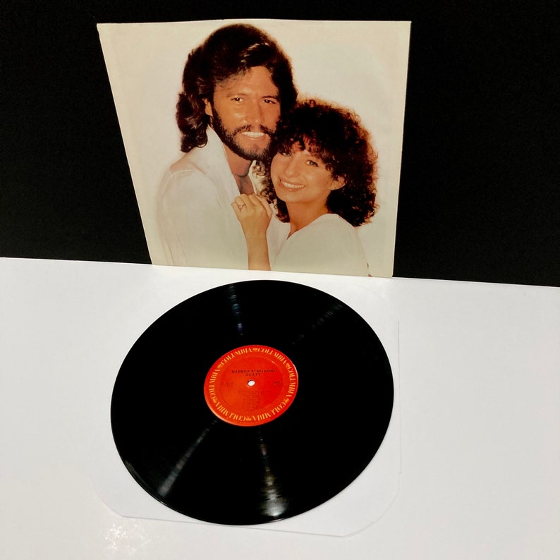 Barbra Streisand & Barry Gibb - Guilty Vinyl Record 1980 Bee Gees ...