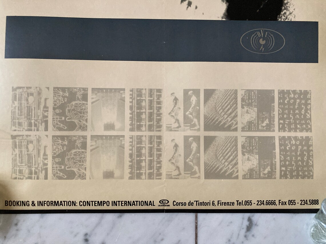 Clock DVA Original Poster Man-amplified Vintage 1992 - Etsy