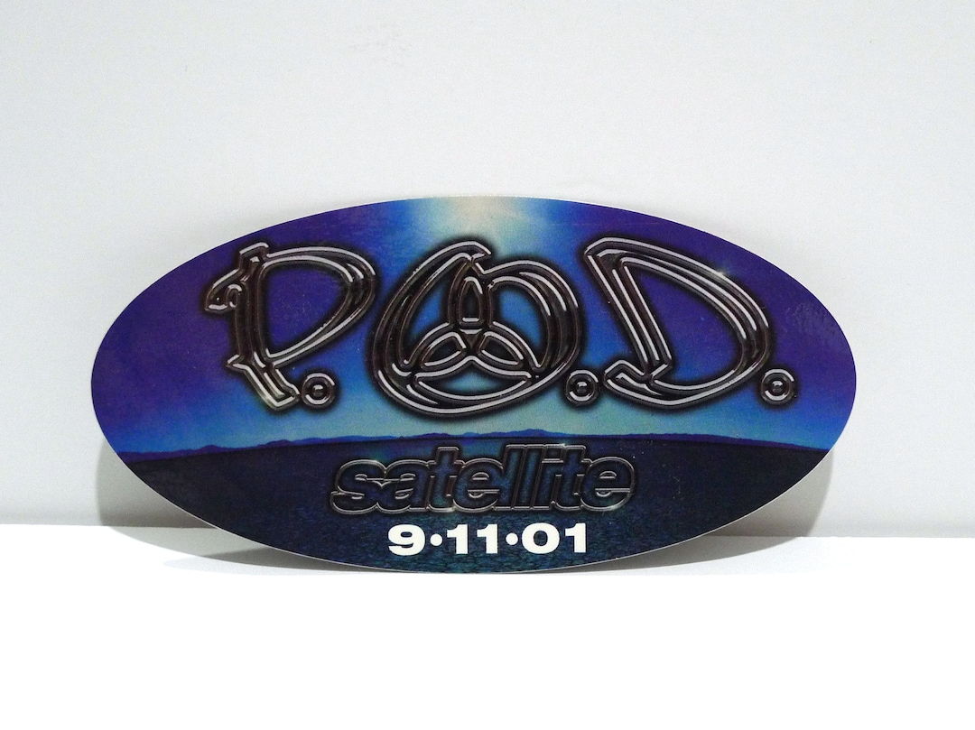P.O.D. Payable on Death Sticker Satellite 2001 Vintage - Etsy