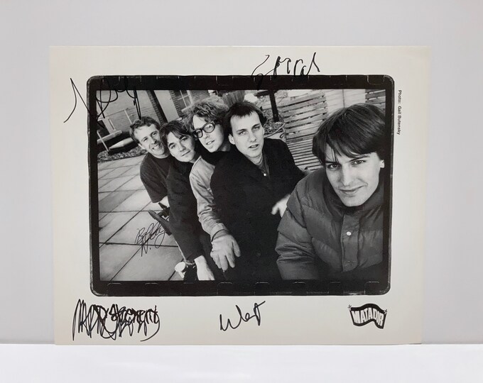 Pavement Band Autographed Photograph 1994 Original Matador Records ...