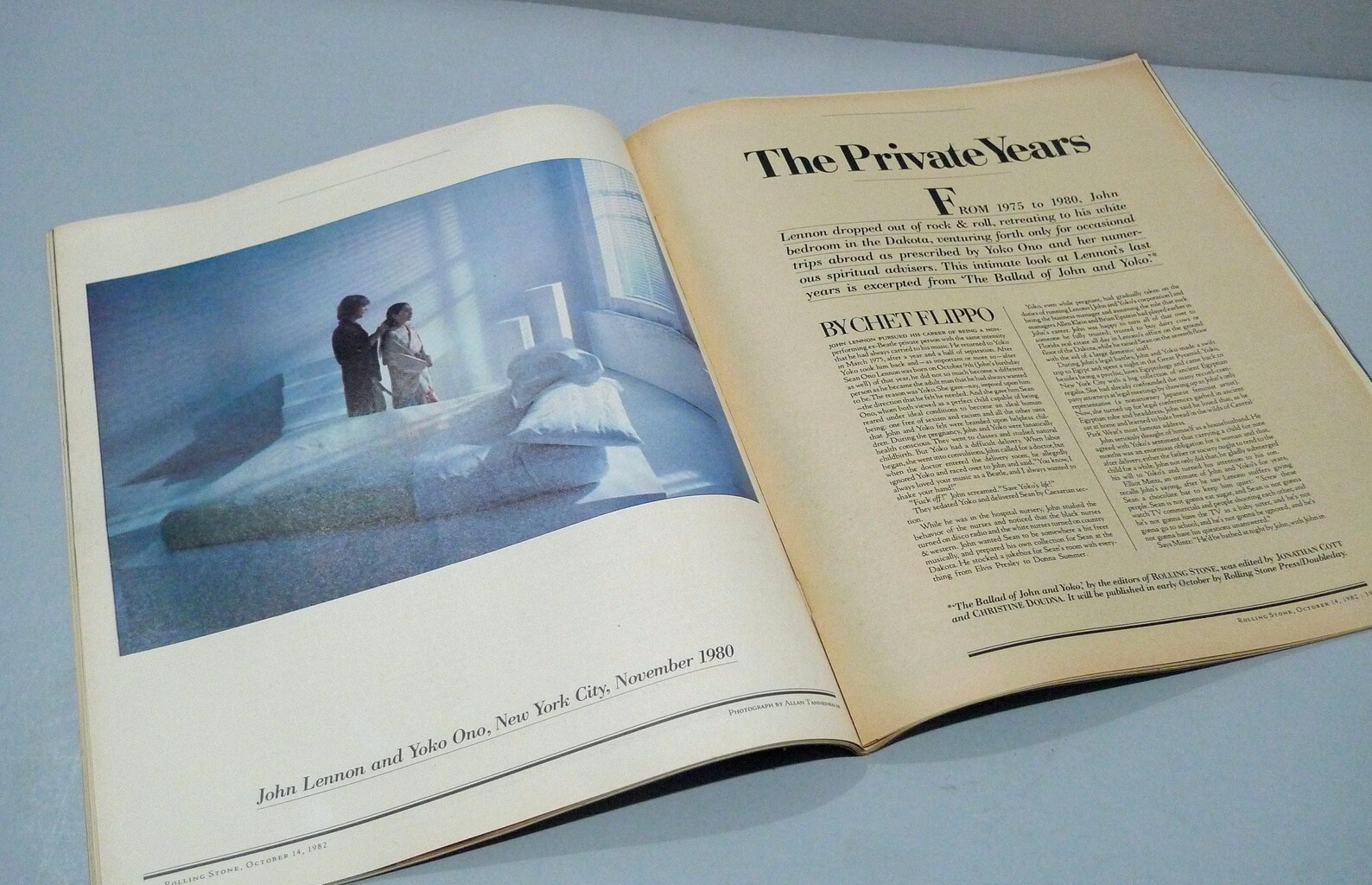 John Lennon - Rolling Stone Magazine #380, October 14 1982 / John ...
