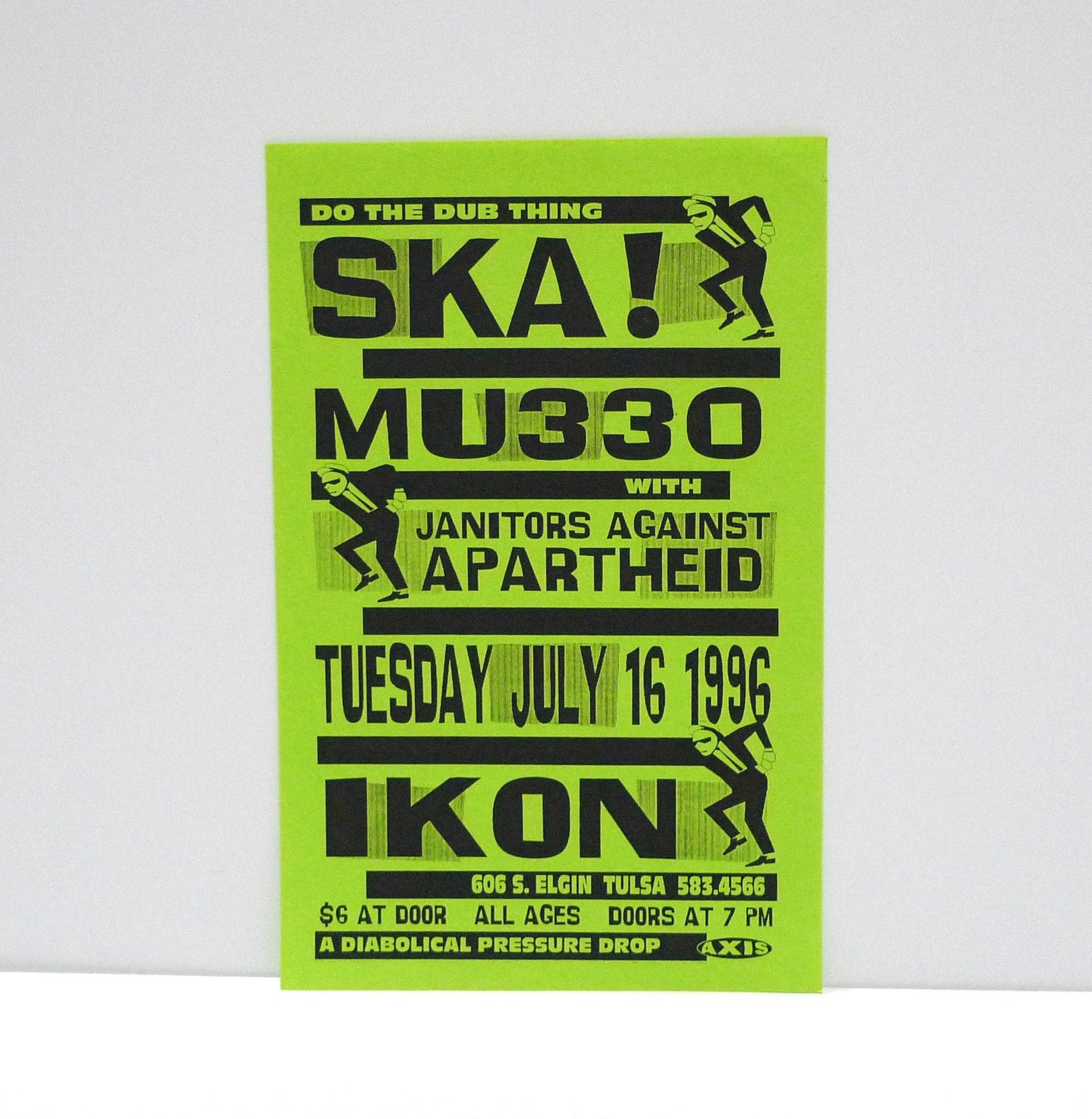 MU330 Ska Band Handbill / Flyer July 16, 1996 / Chumps on Parade Tour ...