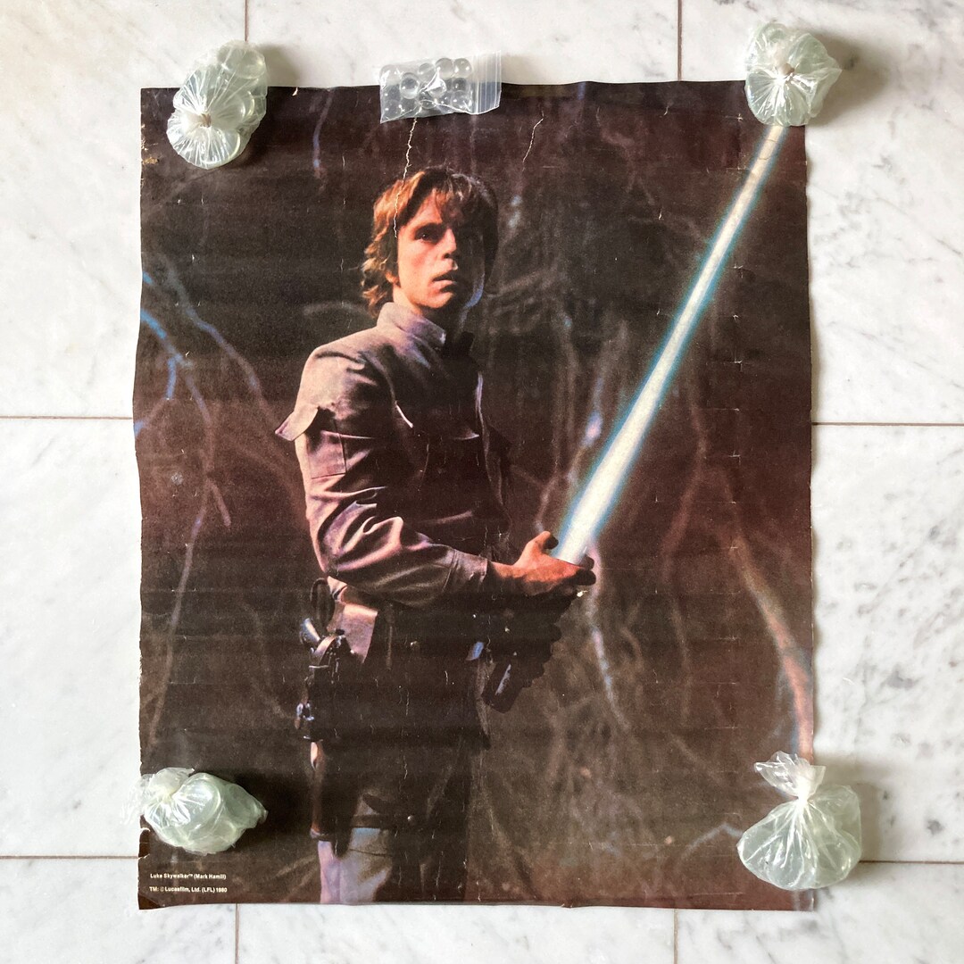 Star Wars Poster 1980 - Mark Hamill - Luke Skywalker - Empire Strikes ...