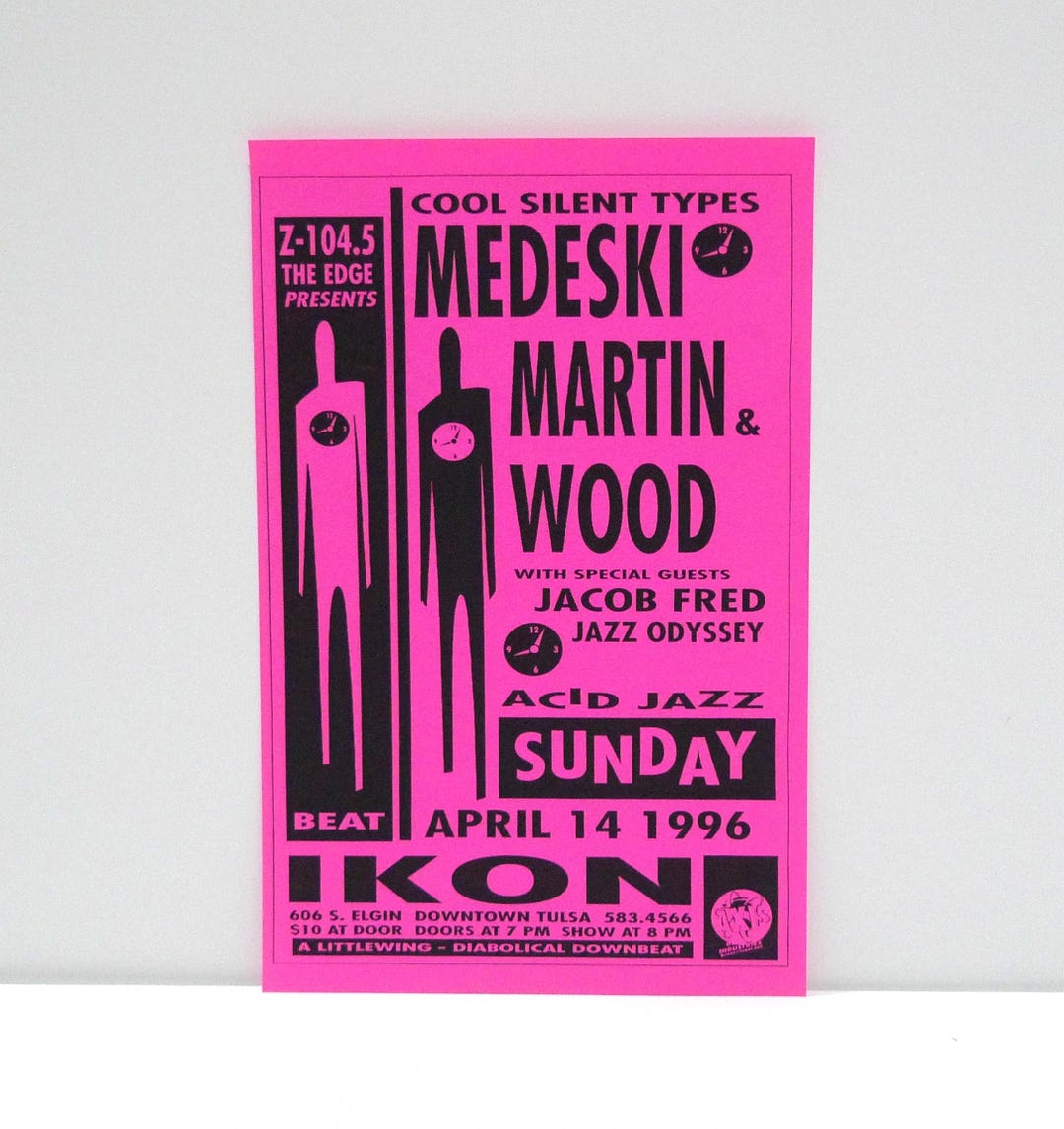 Medeski Martin & Wood Flyer / Handbill April 14, 1996 Concert With ...