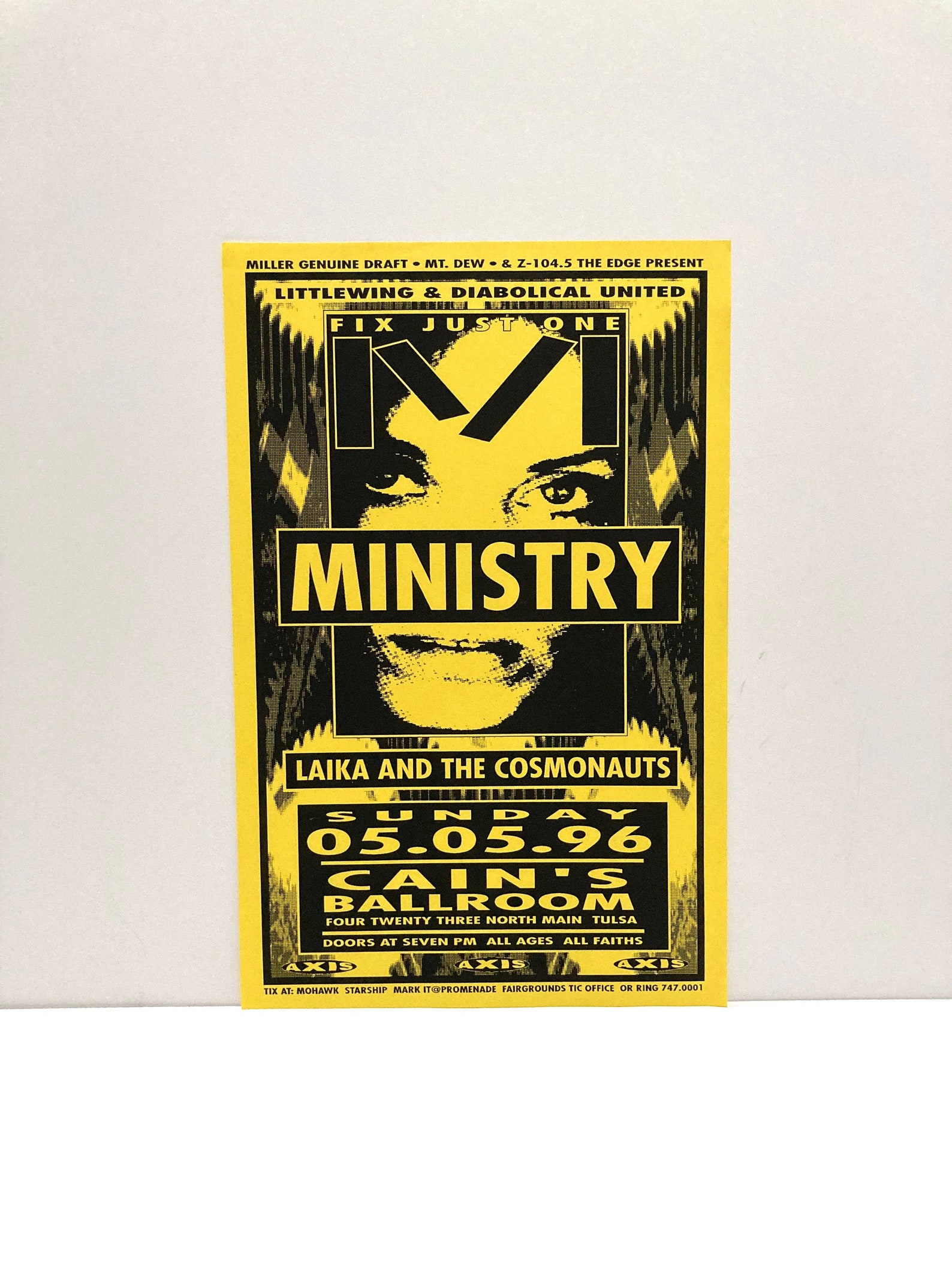 Ministry Band Poster Original 1996 Vintage Live Concert Filth - Etsy