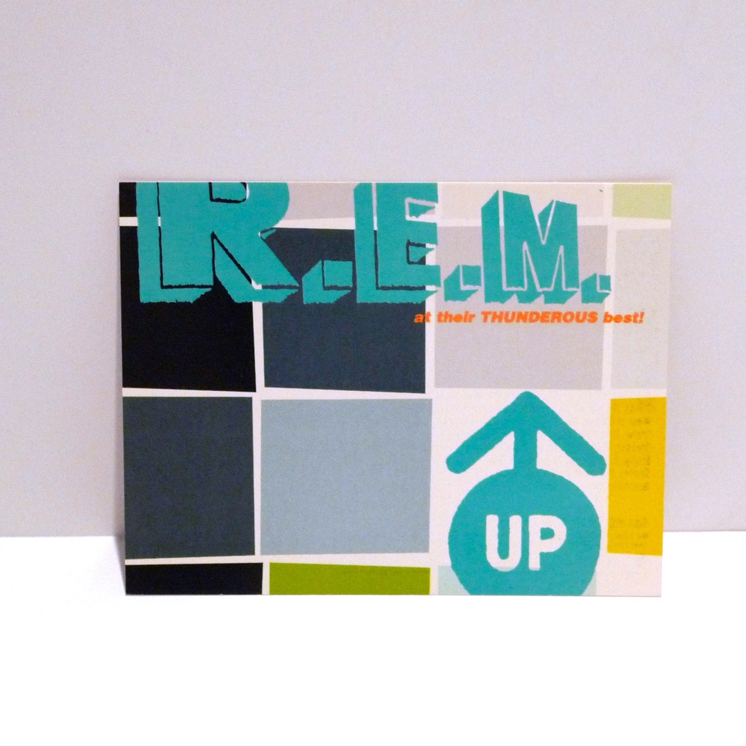 R.E.M. Postcard up 1998 / REM Band Michael Stipe Peter Buck Mike Mills ...