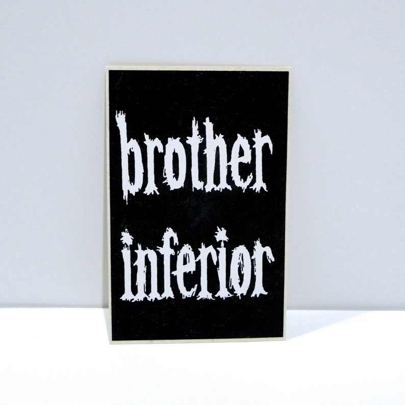 Brother Inferior Sticker 1980s 1990s Vintage Hardcore Punk Band Tulsa ...