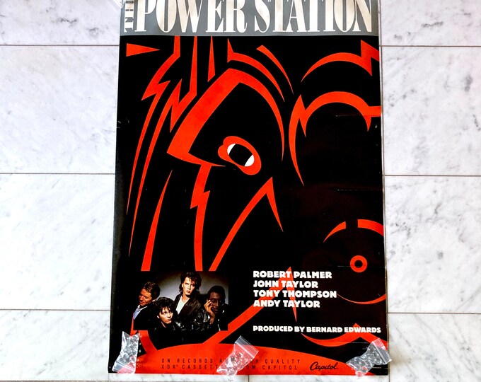 Power Station Original Band Poster Vintage 1985 From Capitol Records ...