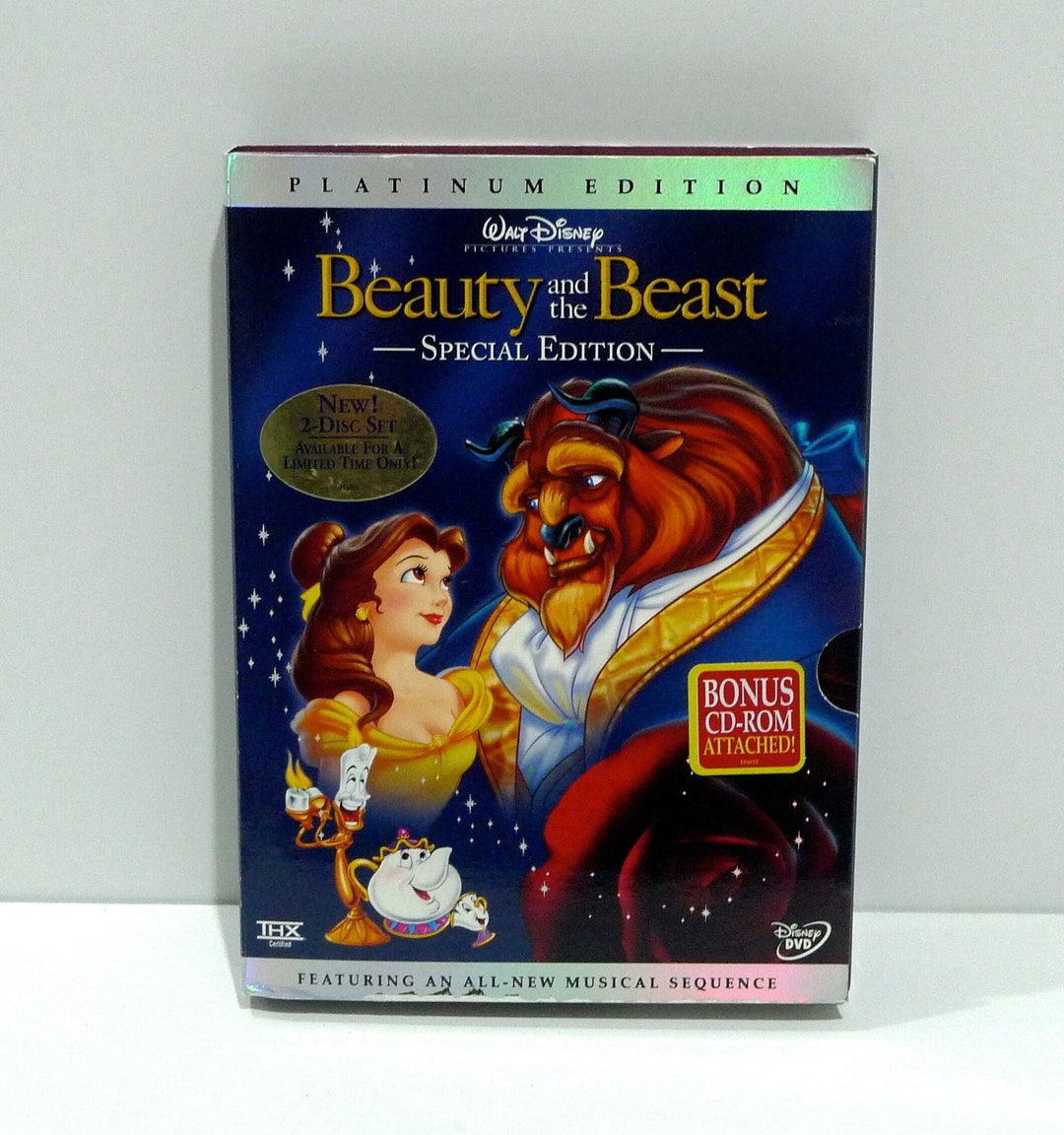 Beauty and the Beast 2 DVD Set Plus CD-ROM - Platinum Edition / 1991 ...