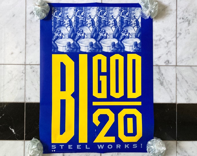 Bigod 20 Original Poster - Steel Works! Vintage 1992 Sire Records ...
