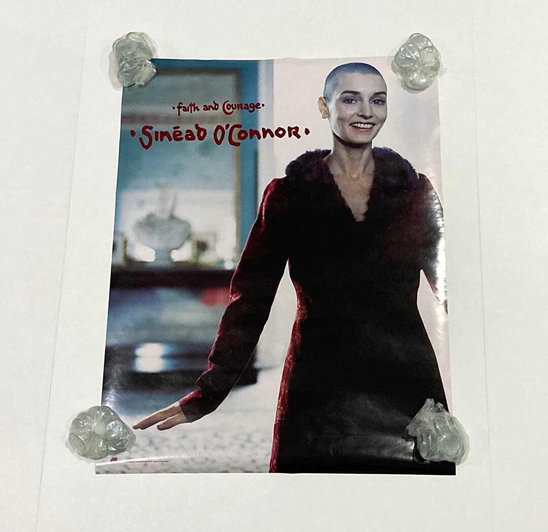Sinead O'connor Faith and Courage Poster - Original, Vintage 2000 Irish ...