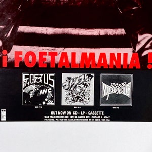 Foetus Inc. - Butterfly Potion Vinyl Record Plus Wax Trax Poster ...