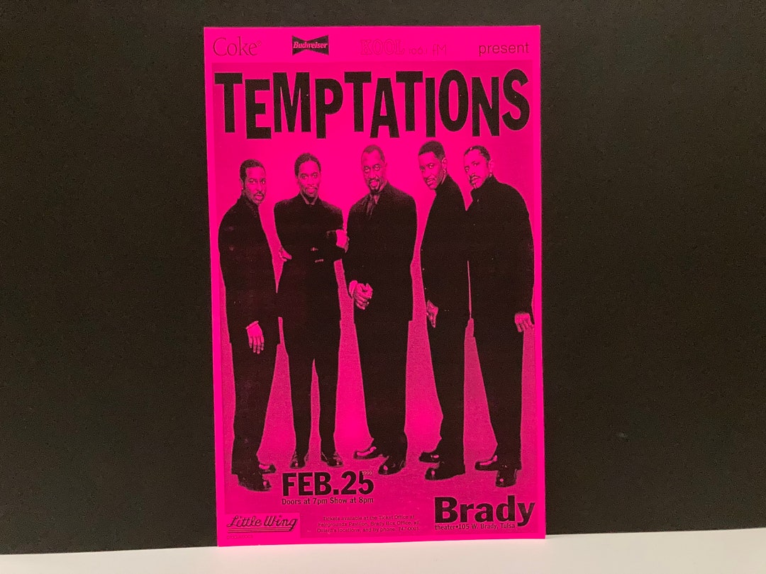 Temptations Poster February 25, 1999 Concert / Phoenix Rising Tour ...